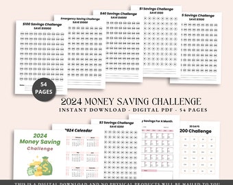Money Saving Challenge, Savings Tracker Printables, Savings Tracker ...