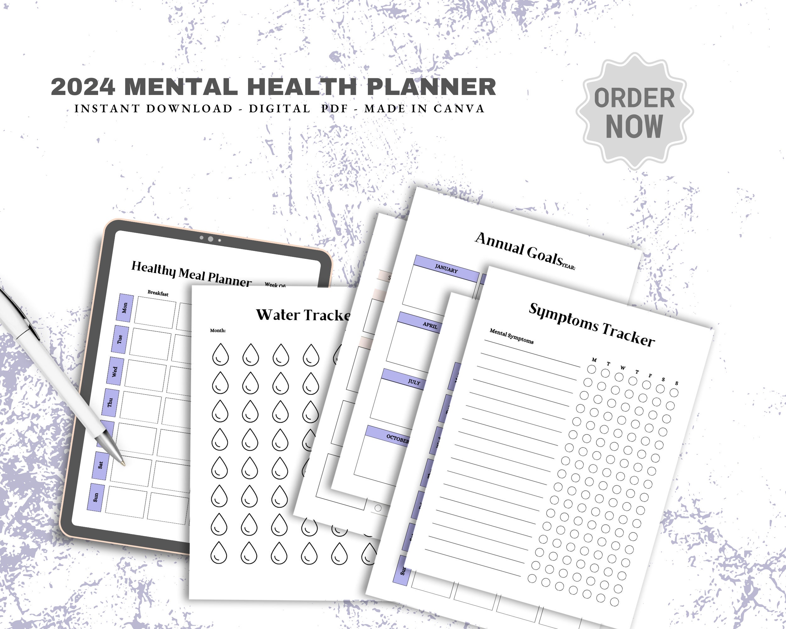 Mental Health Journal, Printable Mental Health Planner, Printable ...