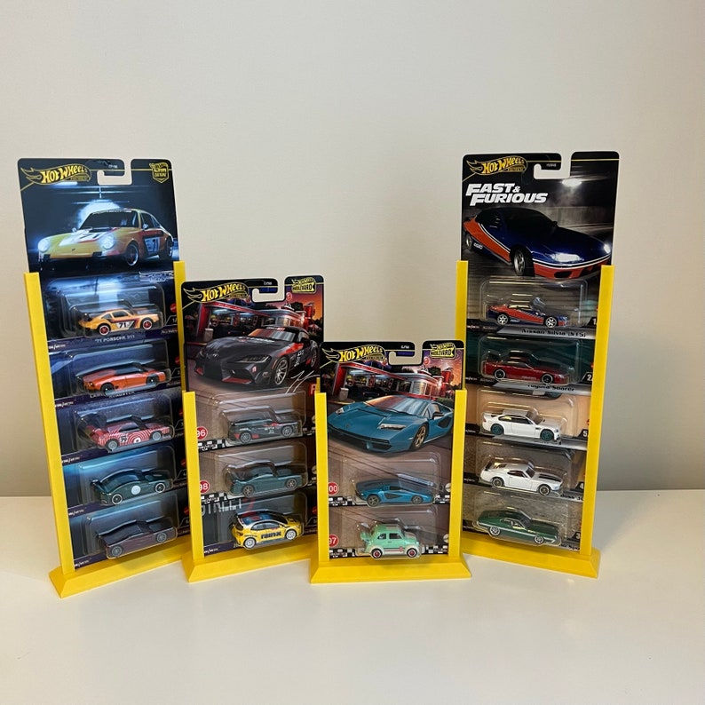 5 Car Hot Wheels Display Stands Card Holders - Etsy