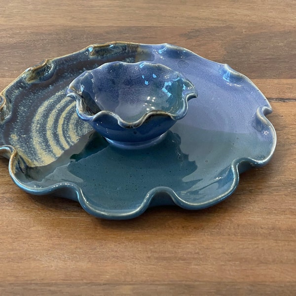 Pottery Chip and Dip - Etsy