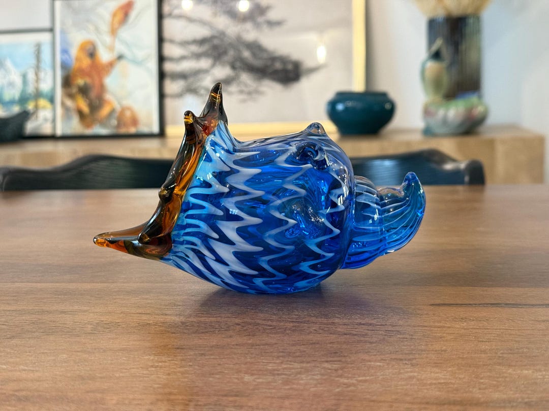 Vintage Murano Conch Sea Shell Art Glass Sculpture | Italian ...