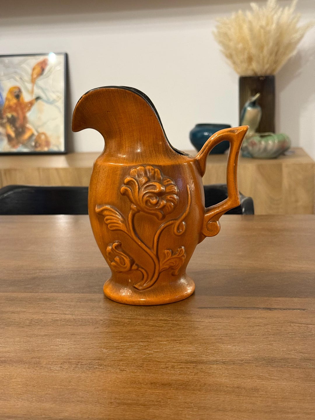 Vintage Royal Haeger Pitcher Vase 8145 | Burnt Orange Mid-century ...