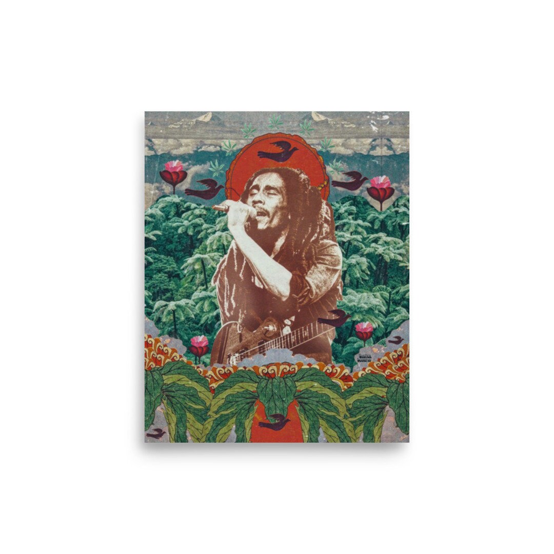 Bob Marley Roots Rock Reggae Music Psychedelic Poster - Etsy