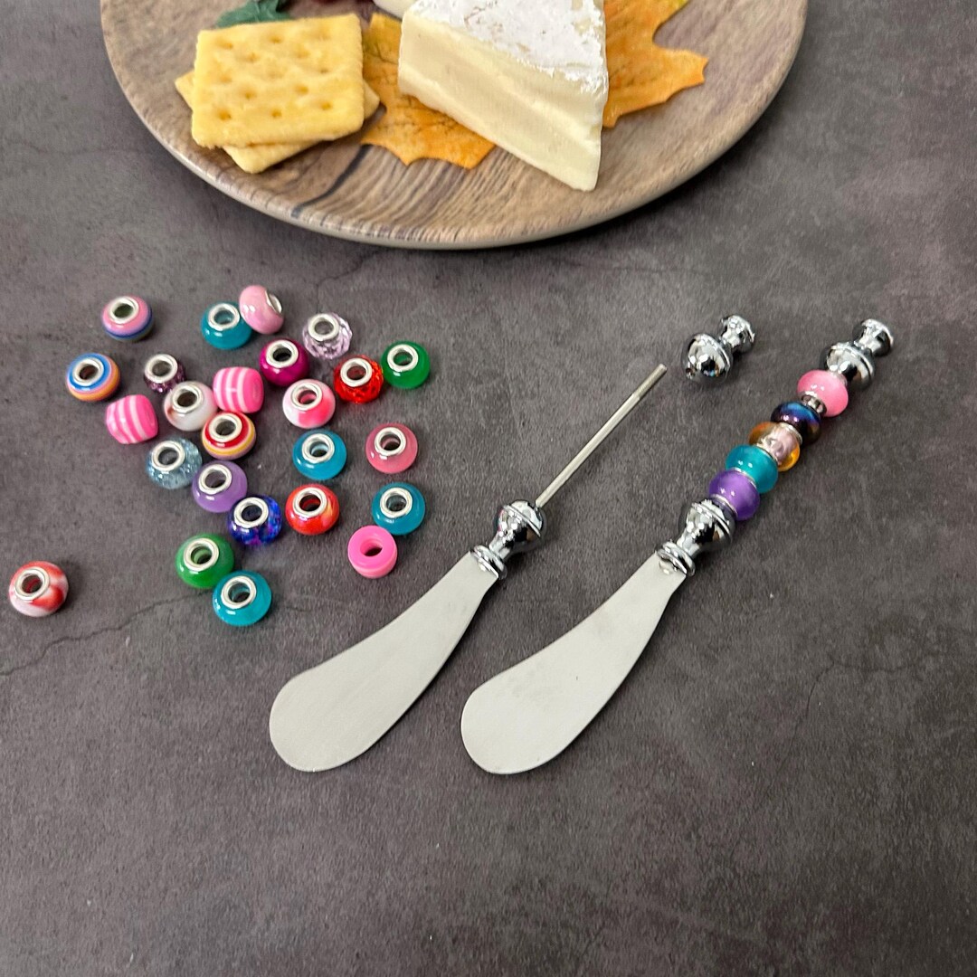 DIY Cheese Spreader Set 2 Stainless Steel Blades With 30 Large Hole ...