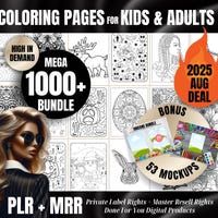 Printable Coloring Pages Bundle for Kids, +2500 Cute Coloring Pages for ...