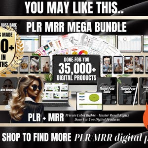 MRR PLR Excel Spreadsheet Google Sheet Template Bundle Done for You ...