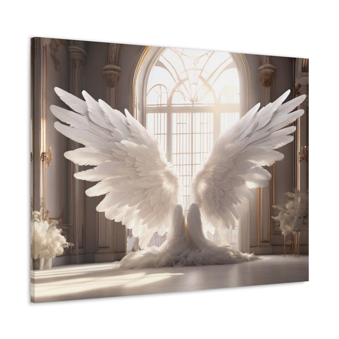 Angel Wings Heavenly Wall Art Decor Canvas Gallery Wraps - Etsy