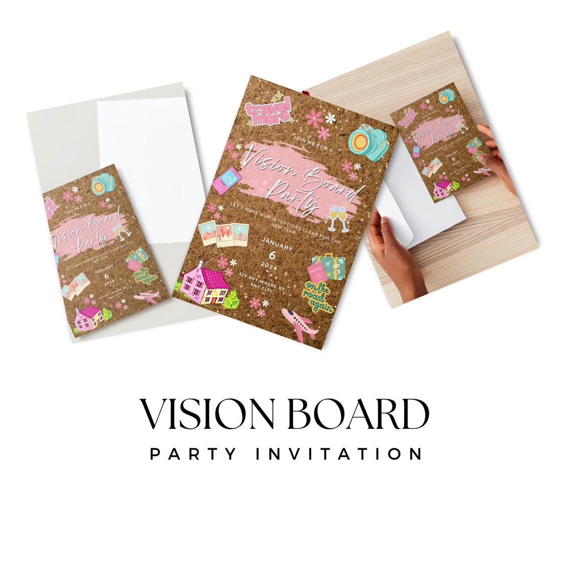 Printable Vision Board Party Invitation - Etsy UK