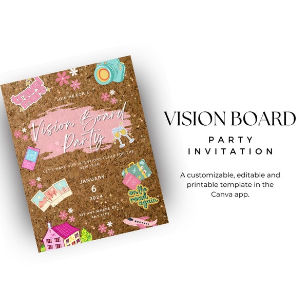 Vision Board Party Invitation - Etsy