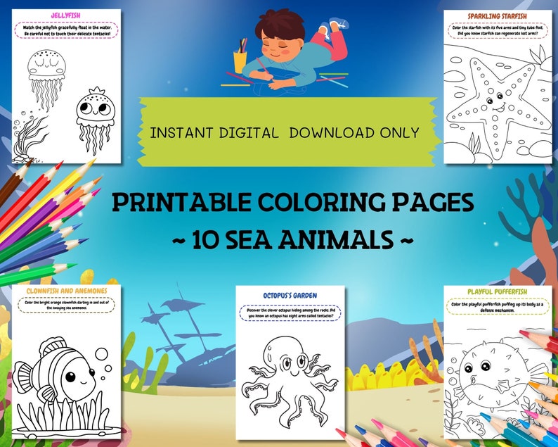 Easy Printable Coloring Pages for Kids Toddlers Kindergarten Preschool ...