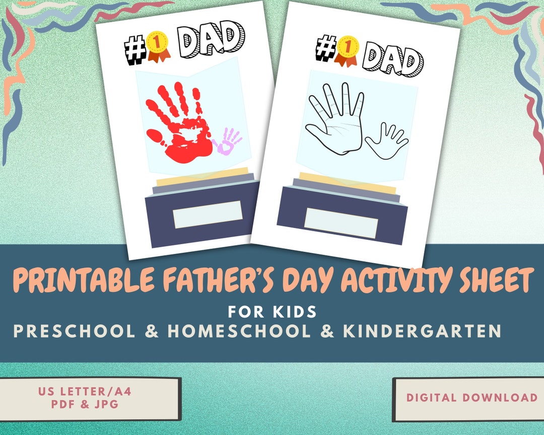 Printable Father's Day Gift,activity Page,father's Day Activity ...