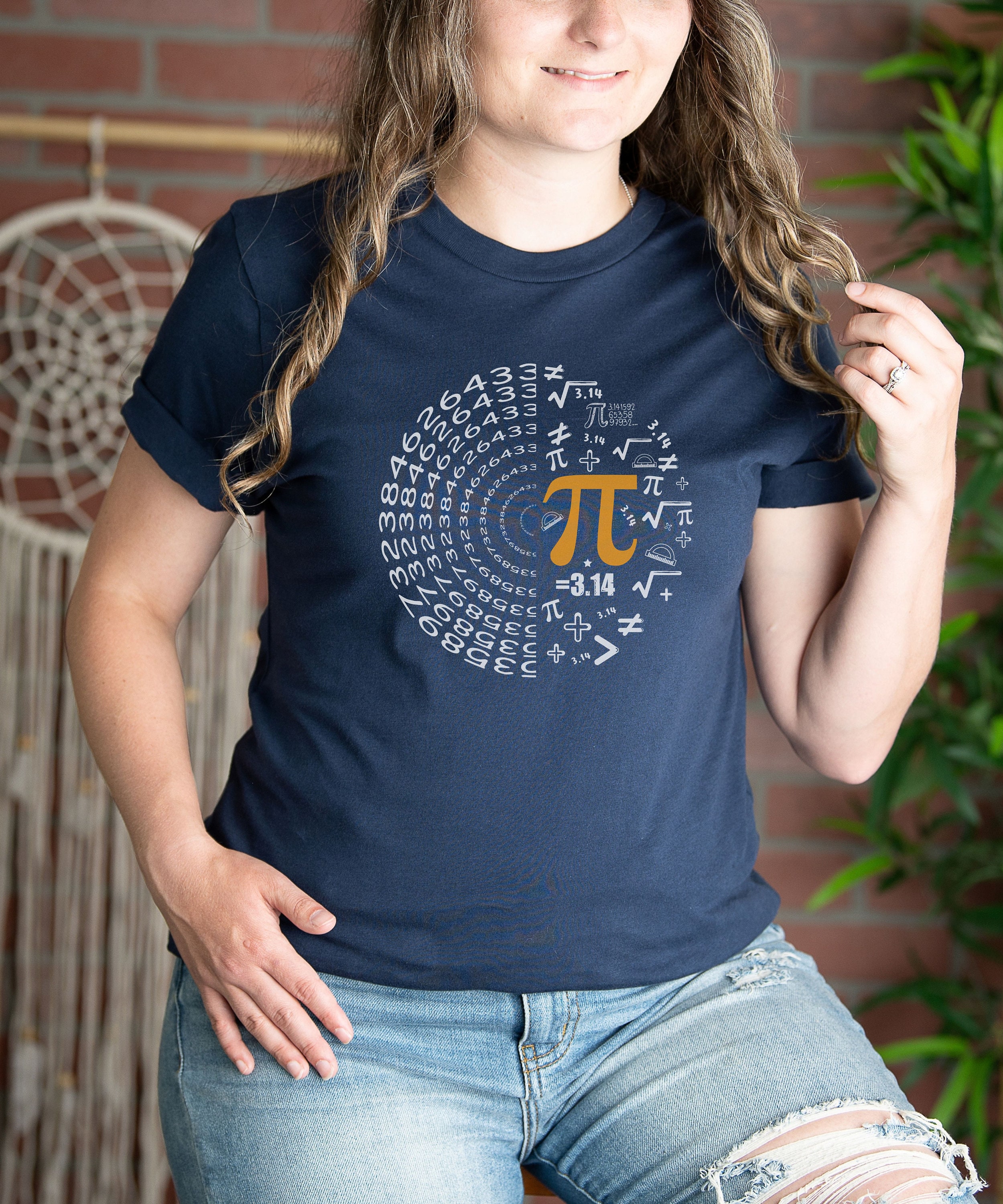 3.14 Short Sleeve Tee, Pi Day Mathematical Formula Equation T-shirt, Pi ...