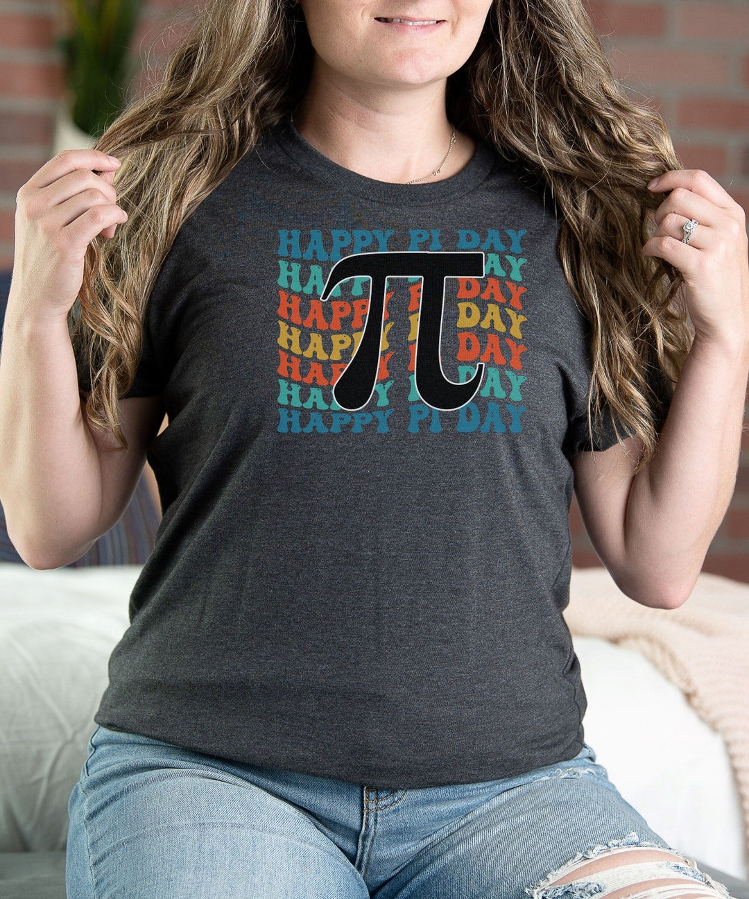 Happy Pi Day Short Sleeve Tee, 3.14 Pi Day Mathematical Formula ...