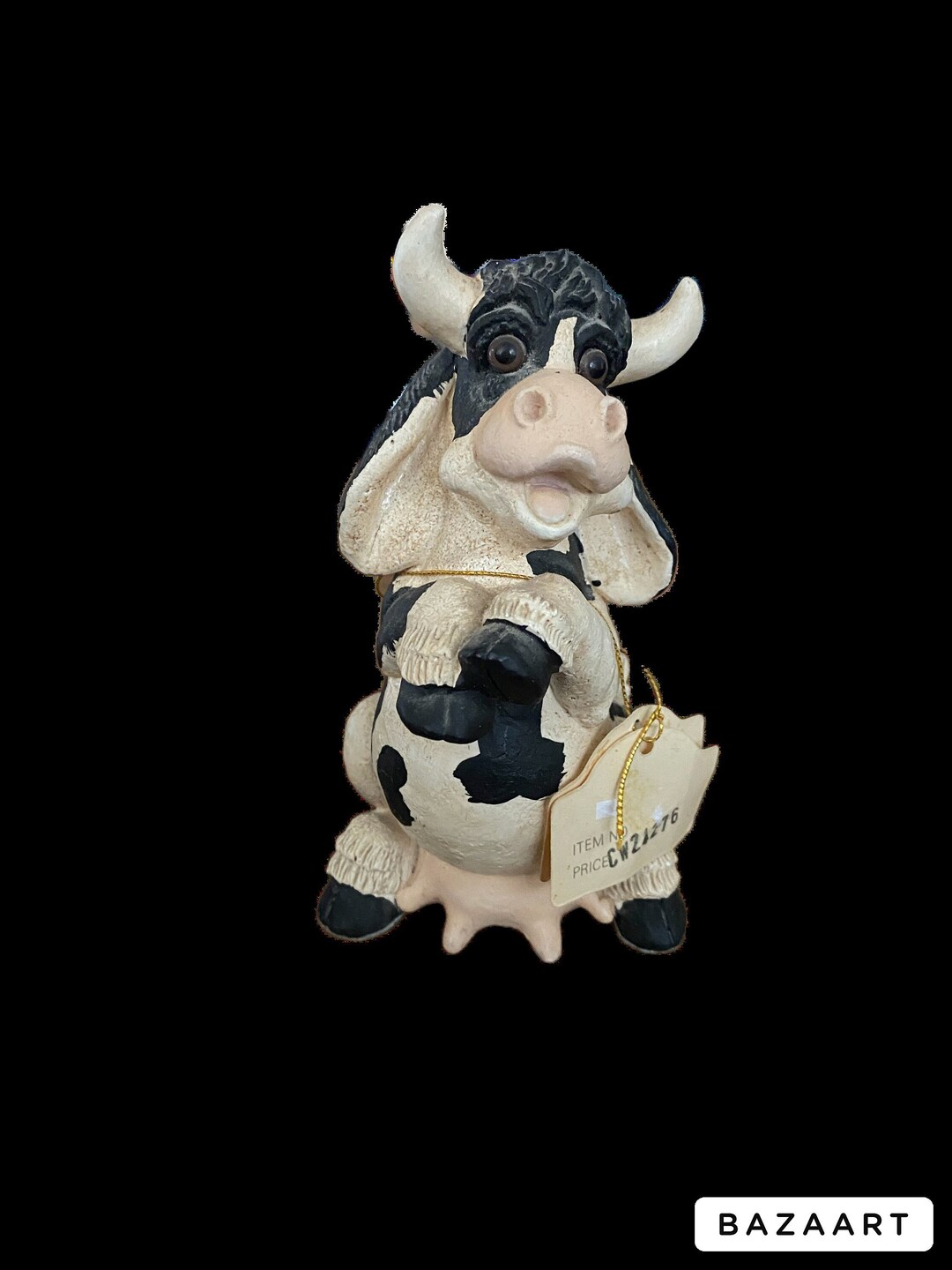 Pete Apsit Cute Cow Figurine 7 - Etsy