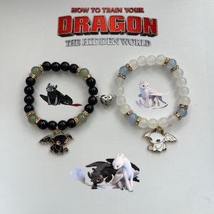 2pc Toothless & Light Fury Signature MATCHING Bff + Couples Magnetic ...