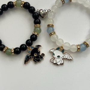 Toothless & Light Fury Magnetic Heart Bracelets | How to Train Your ...