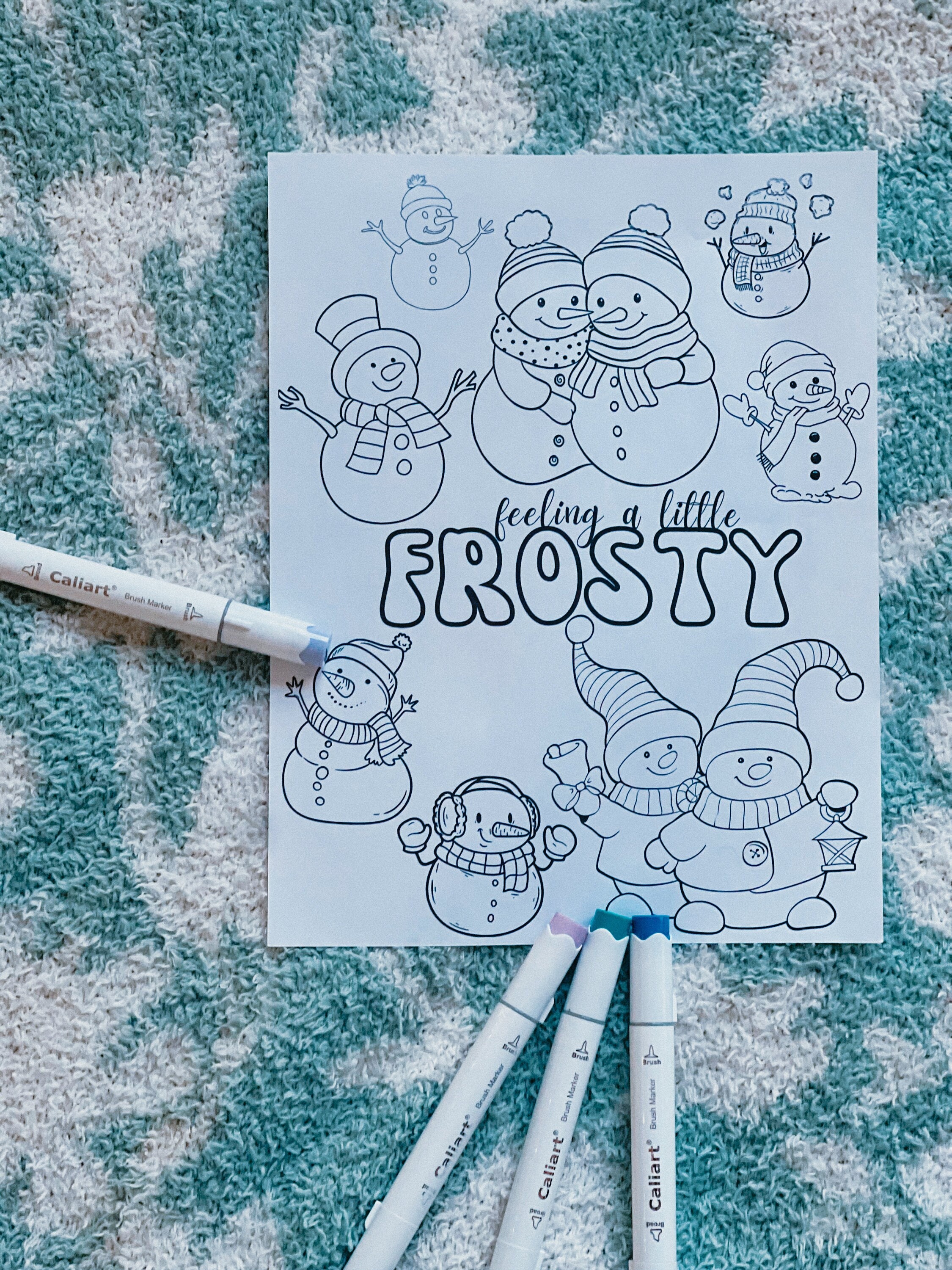 Winter Coloring Pages for Adults, Cozy Winter Coloring, Adult Printable ...