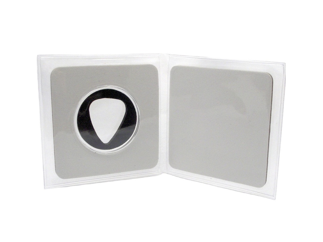 Autograph-ready Vinyl Flip Guitar Pick Display Case White - Etsy Canada