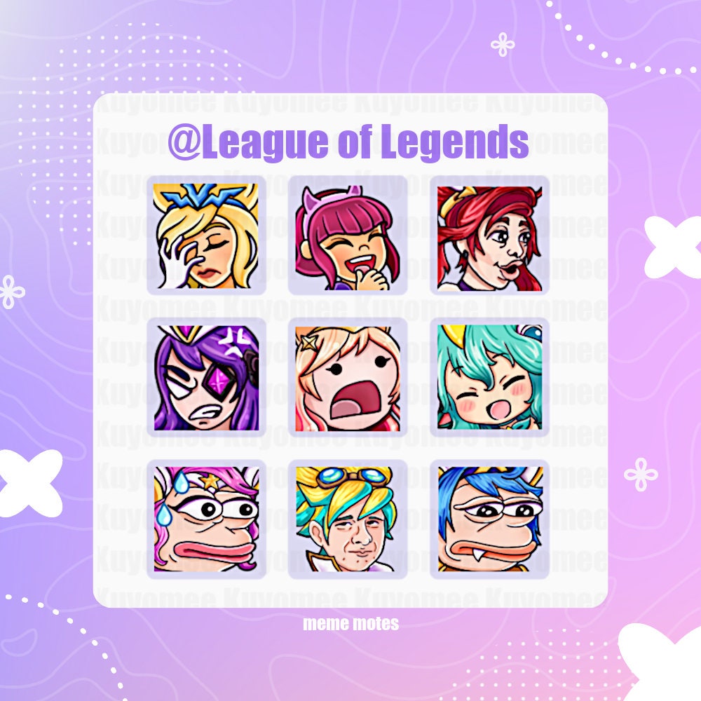 Twitch Emotes - League of Legends Meme Motes (9) - Janna, Annie, Jinx ...