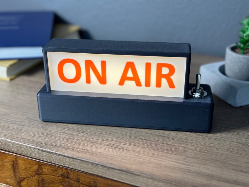 Mini on Air Sign USB LED Retro Nightlight Lamp Soft Glow for Streamers ...