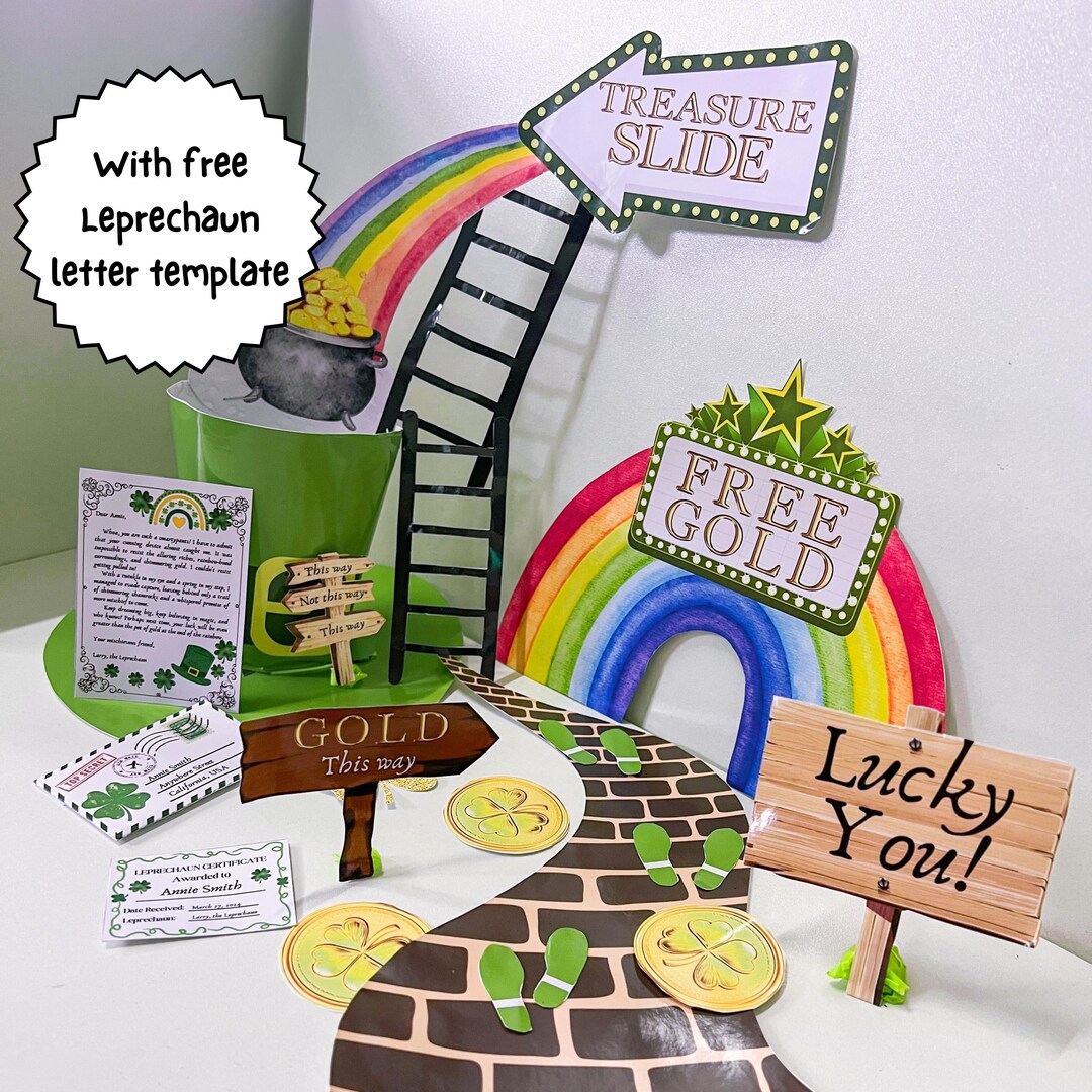 Leprechaun Trap Kit | Printable for Kids | Editable Leprechaun Letter ...