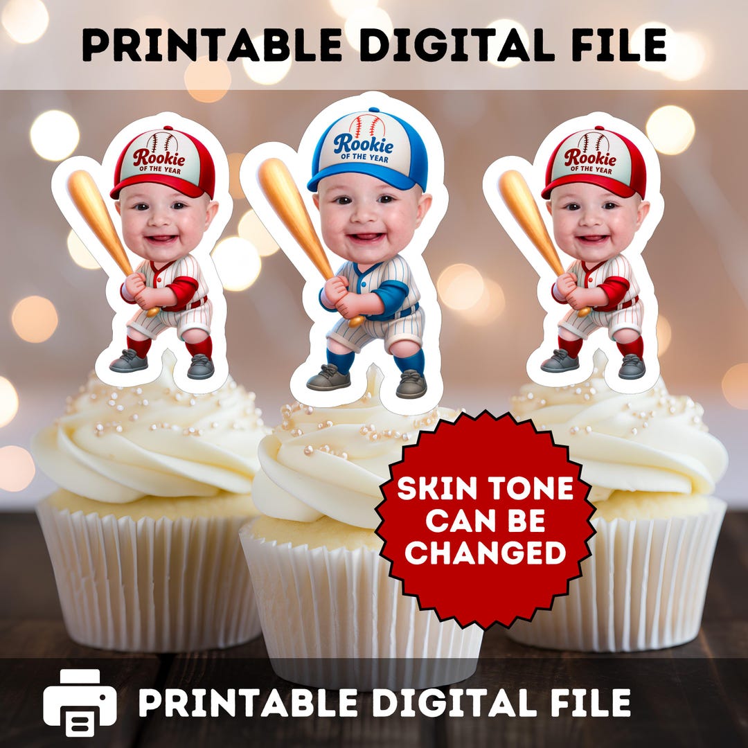 Rookie of the Year Party Favor Baseball Birthday Bday Decoration ...