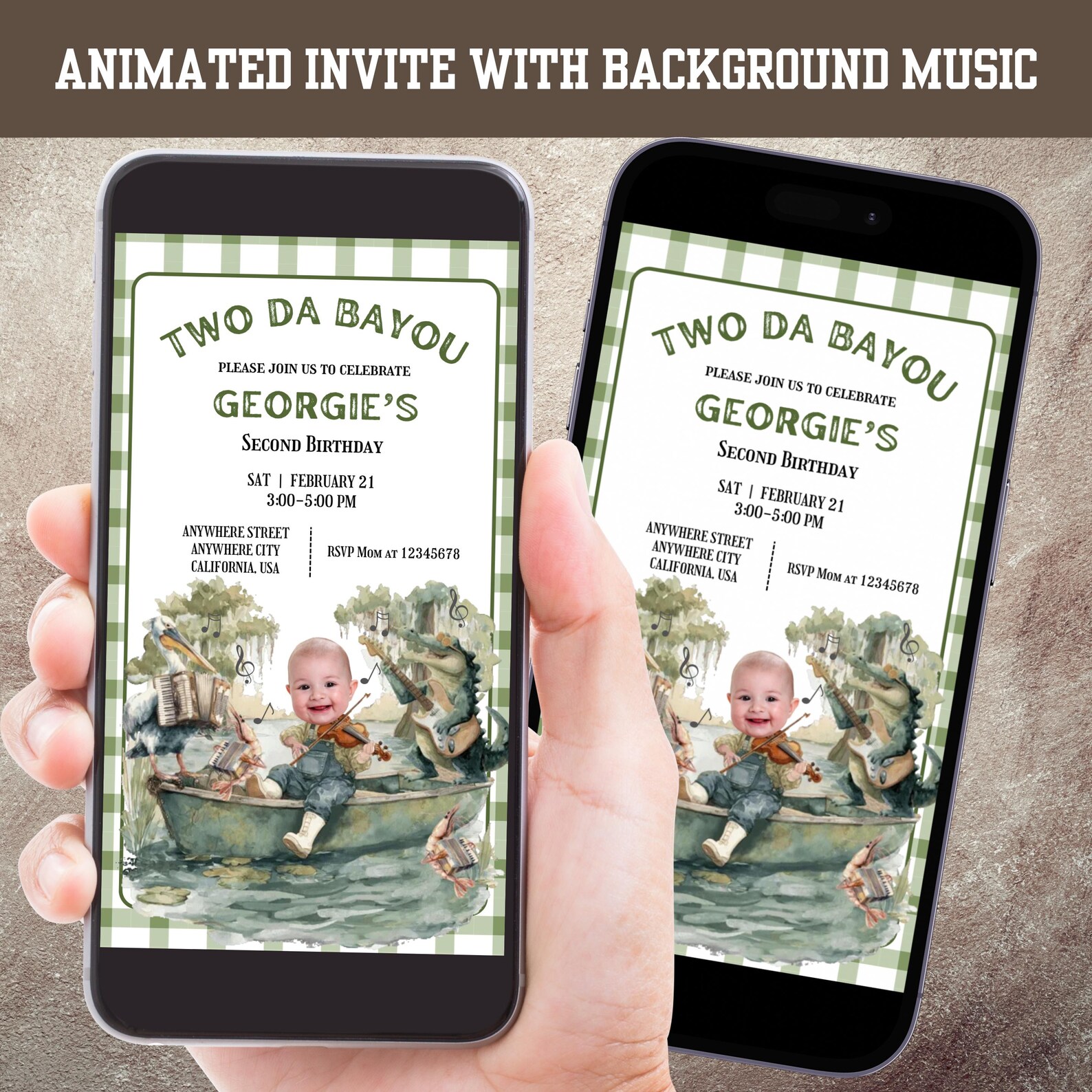 Two Da Bayou Invitation Template Cajun Themed Birthday Free Canva ...