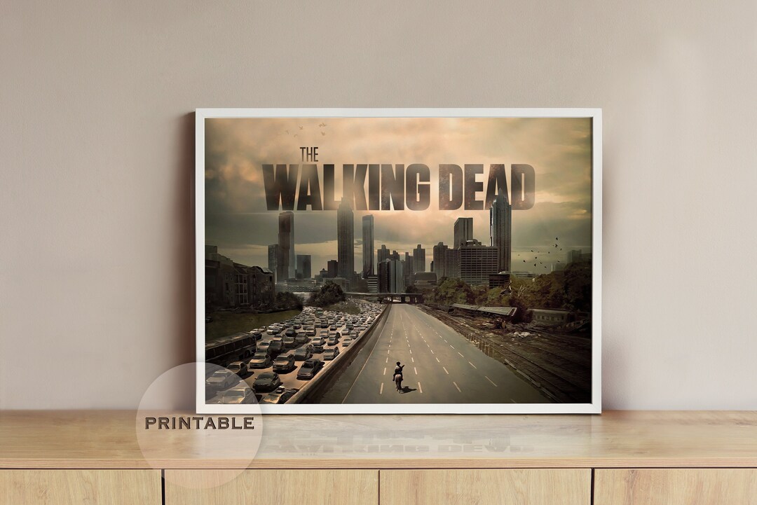 The Walking Dead Poster, Fanart Rick Grimes, Twd Wall Decor, Birthday ...