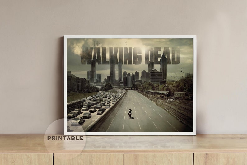 The Walking Dead Poster, Fanart Rick Grimes, Twd Wall Decor, Birthday ...