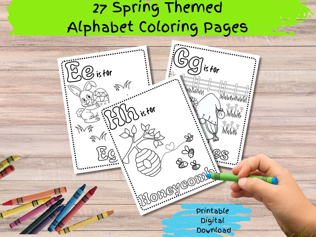 Spring Coloring Pages, Printable Spring Coloring Sheets for Kids ...