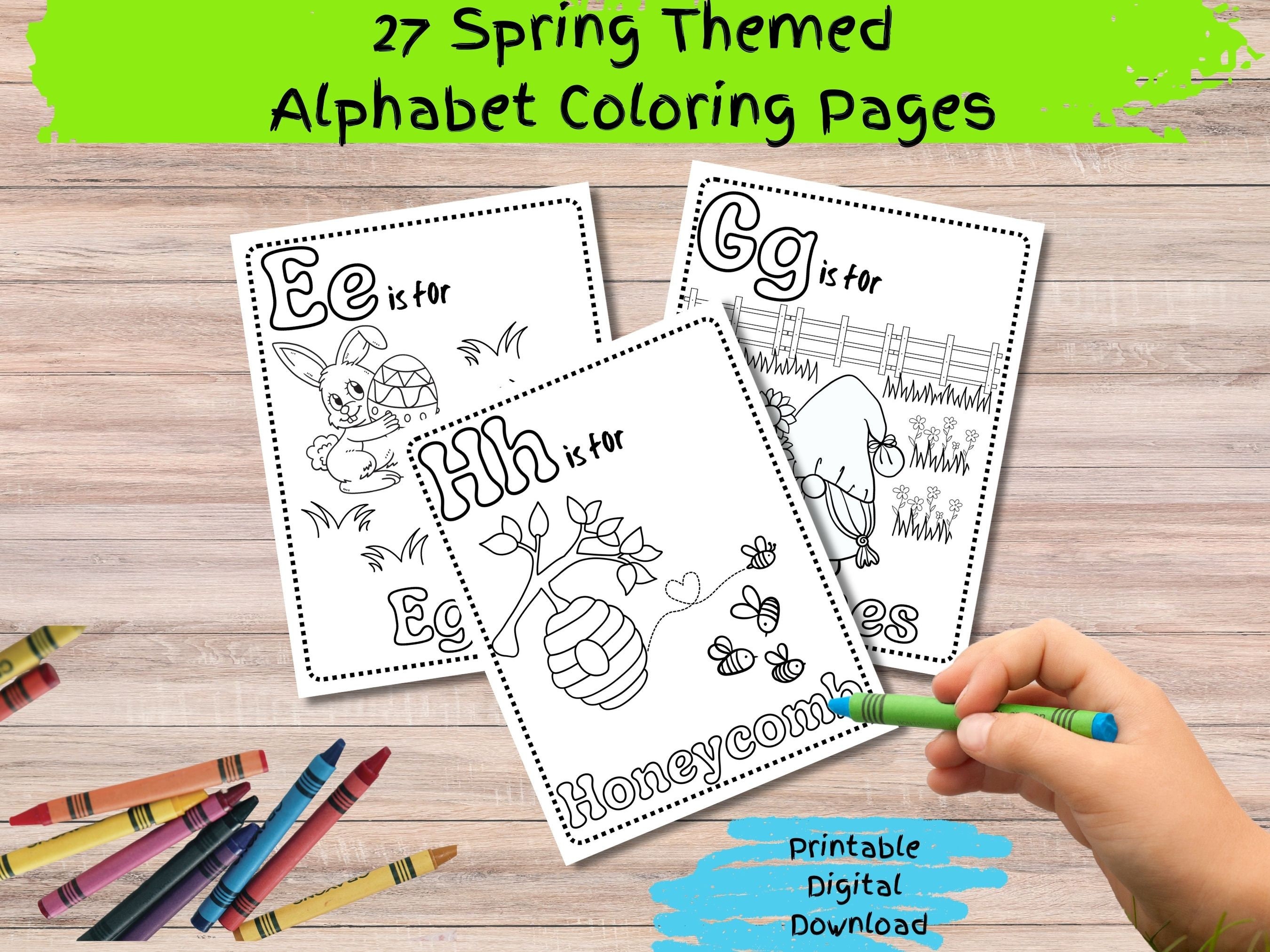 Spring Coloring Pages, Printable Spring Coloring Sheets for Kids ...