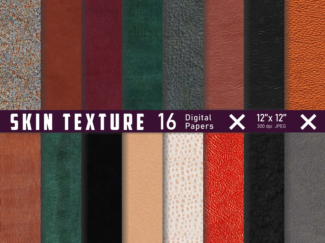 Leather Digital Paper Pack – Leather Scrapbooking – Digital Materials ...