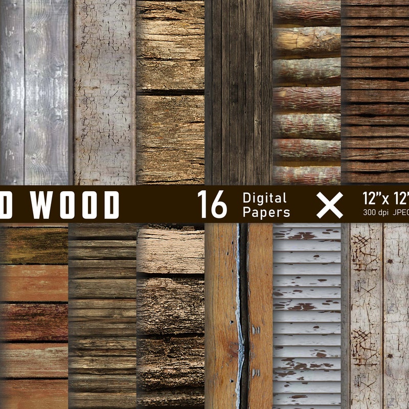 Wood Digital Paper - Etsy