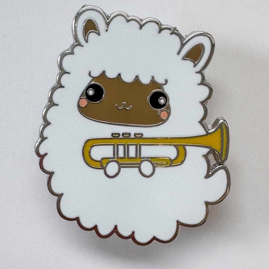 PRE-ORDER Sheep With Trombone Enamel Pin - Etsy