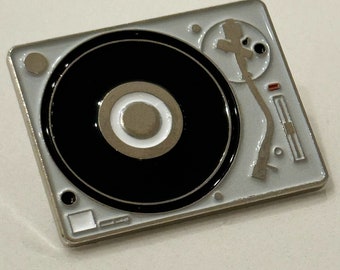 Vinyl Record Player Enamel Pin - Etsy