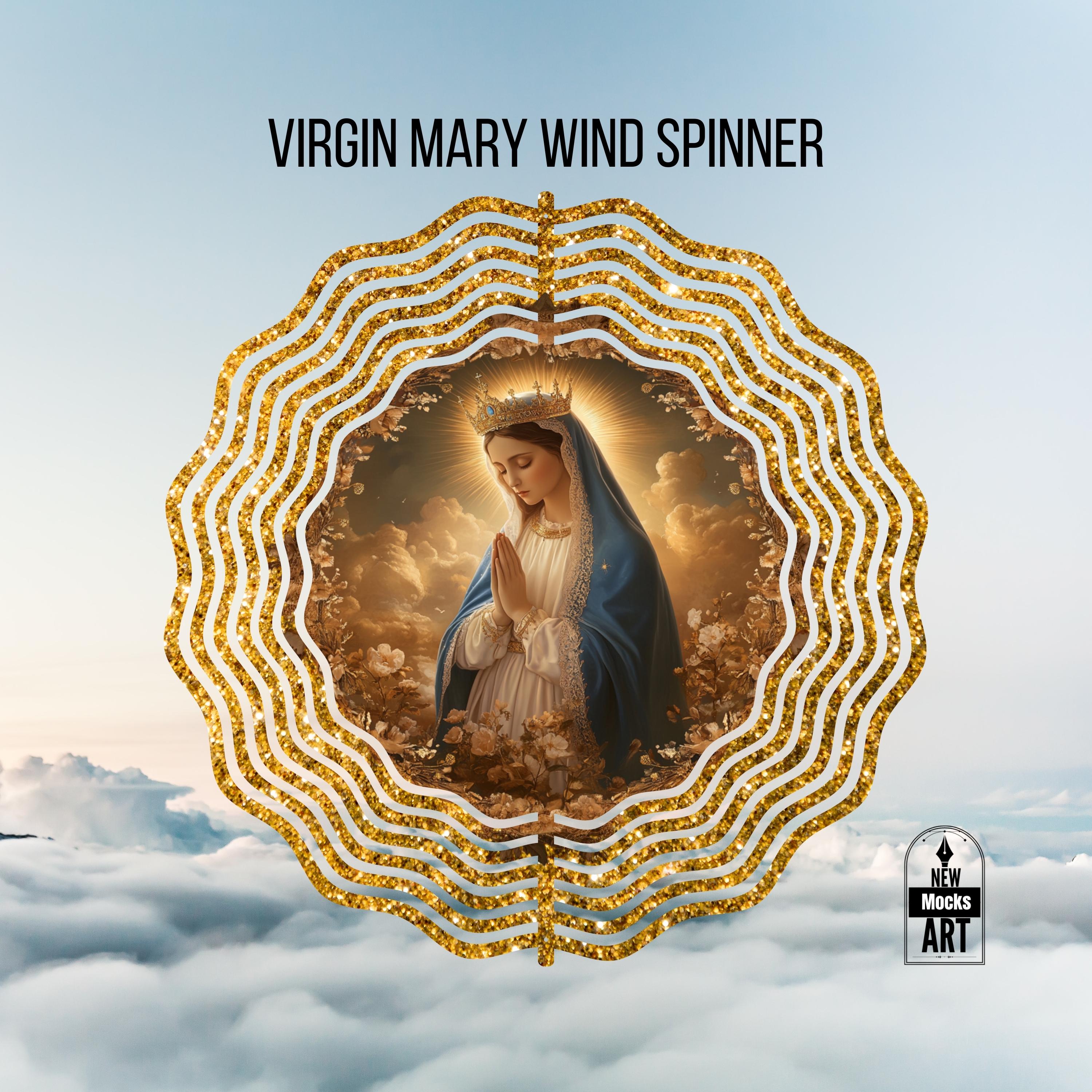 Virgen De Guadalupe Wind Spinner PNG, Virgin Mary Sublimation PNG ...