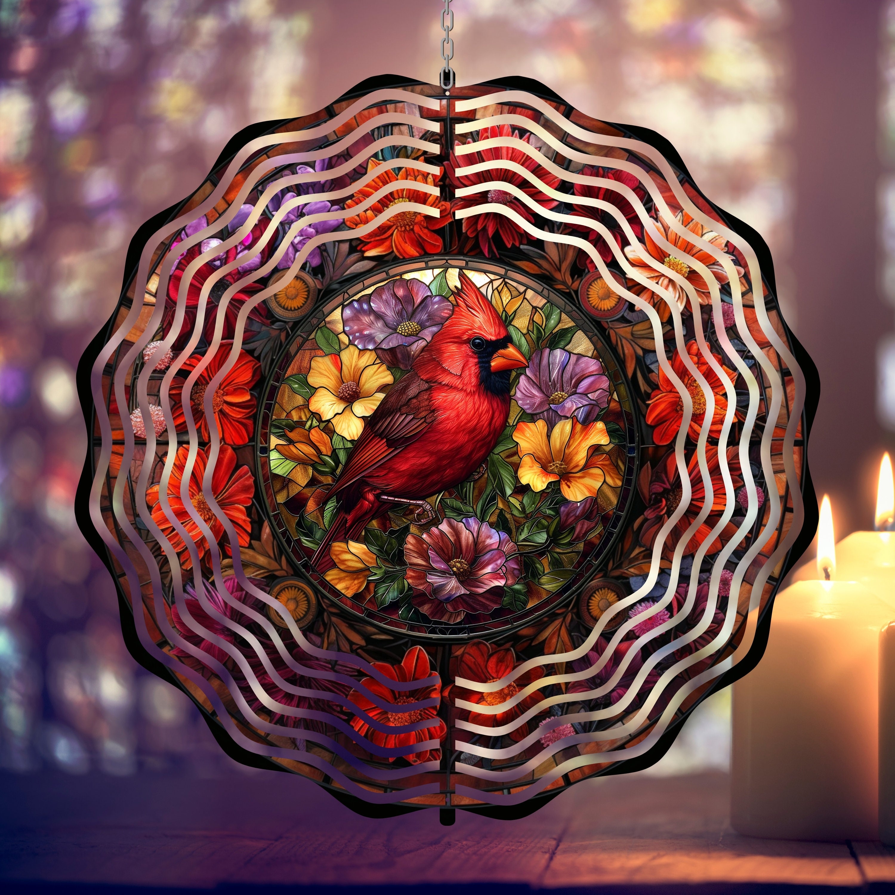 10 Inches St Louis Cardinal Bird PNG Red Bird Cardinal Wind Spinner PNG ...
