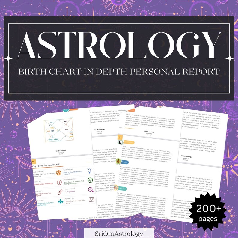 Personalized Vedic Astrology Birth Chart Reading (digital) - Etsy