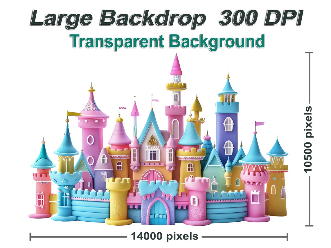 Printable Castle Cutout, Castle Cutout, Princess Castle Cutout Decor ...