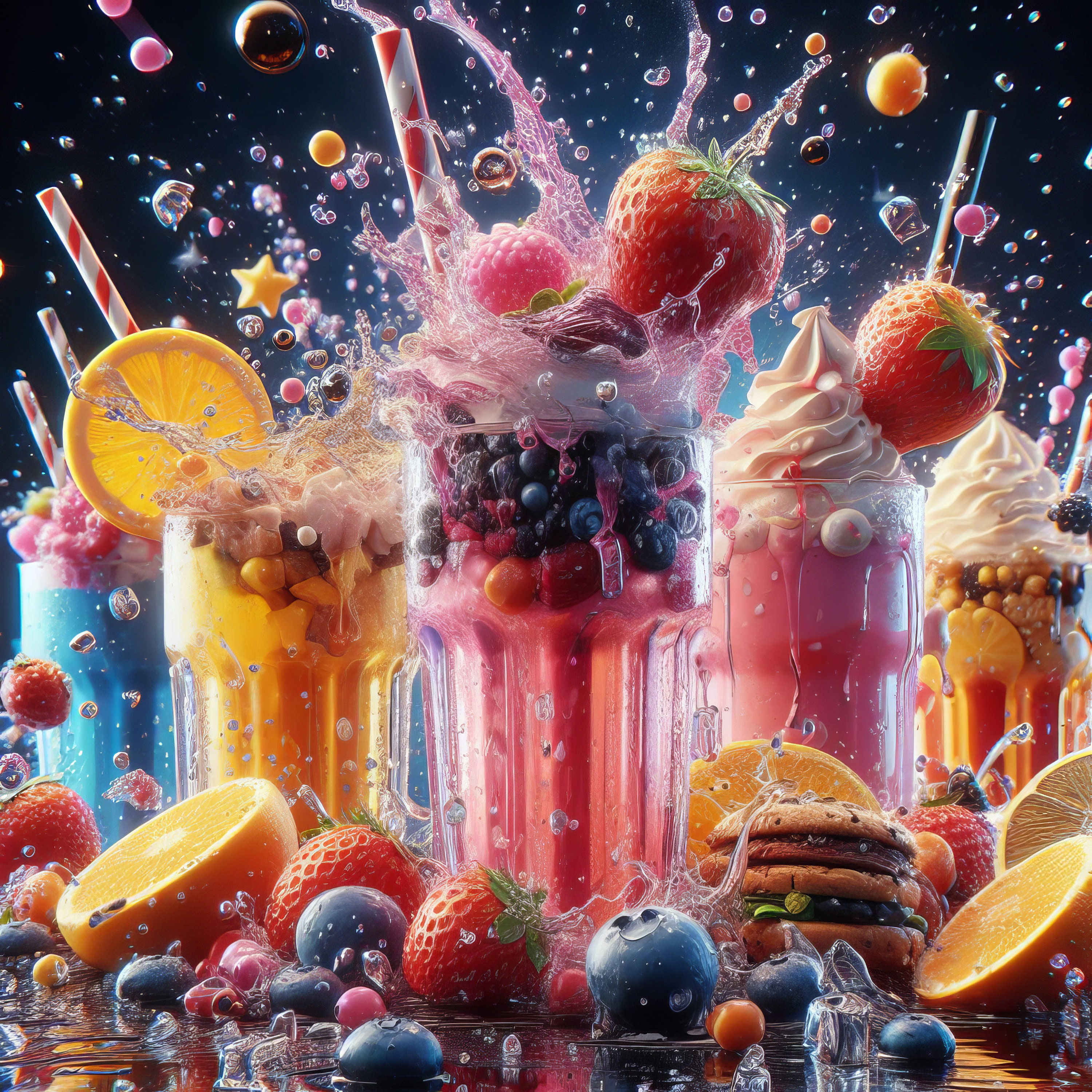 Mockup Water Splash Advertising Images 100 Images Bundle, New ...