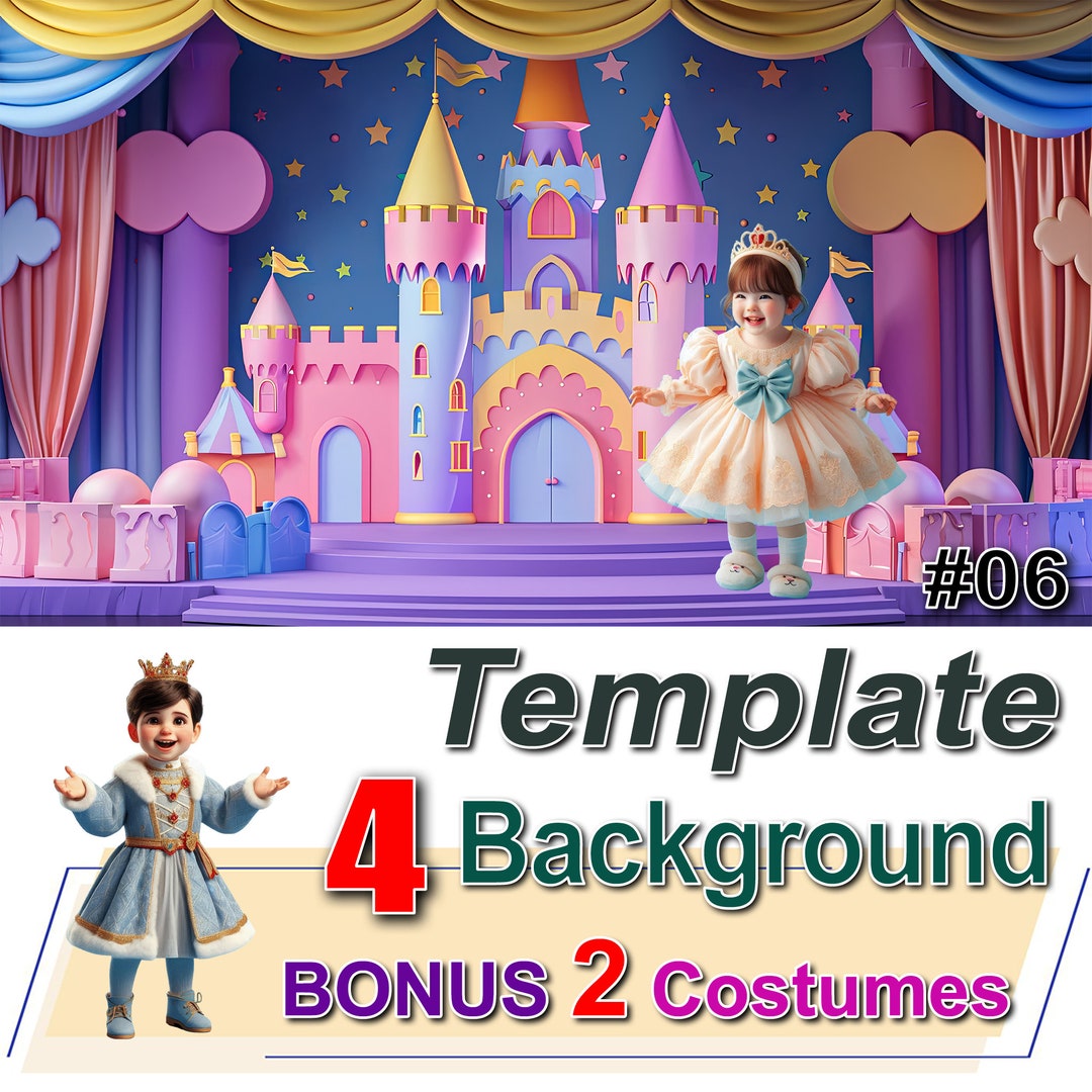 Princess Castle Kids Princess Castle Background for Photography ...