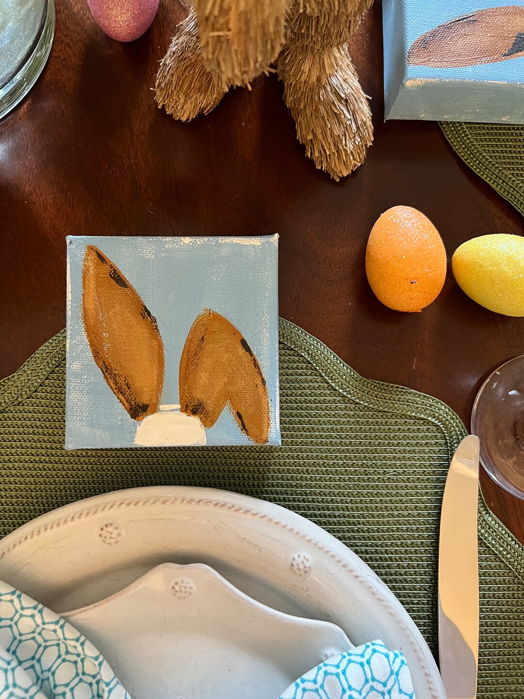 Mini Bunny Ear Paintings - Etsy