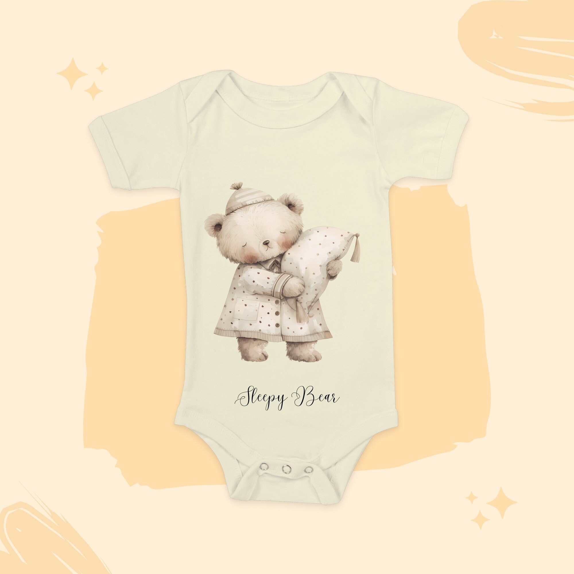 Sleepy Teddy Bears, Watercolor Teddy Bear Clipart, Boho Teddy Bear ...