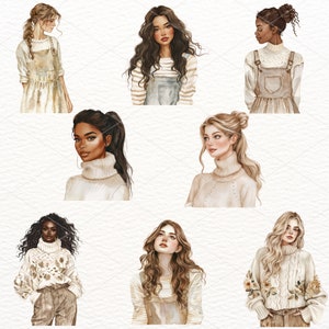 Watercolor Cozy Autumn Clipart, Fall PNG Graphic, Warm Autumn, Pumpkin ...