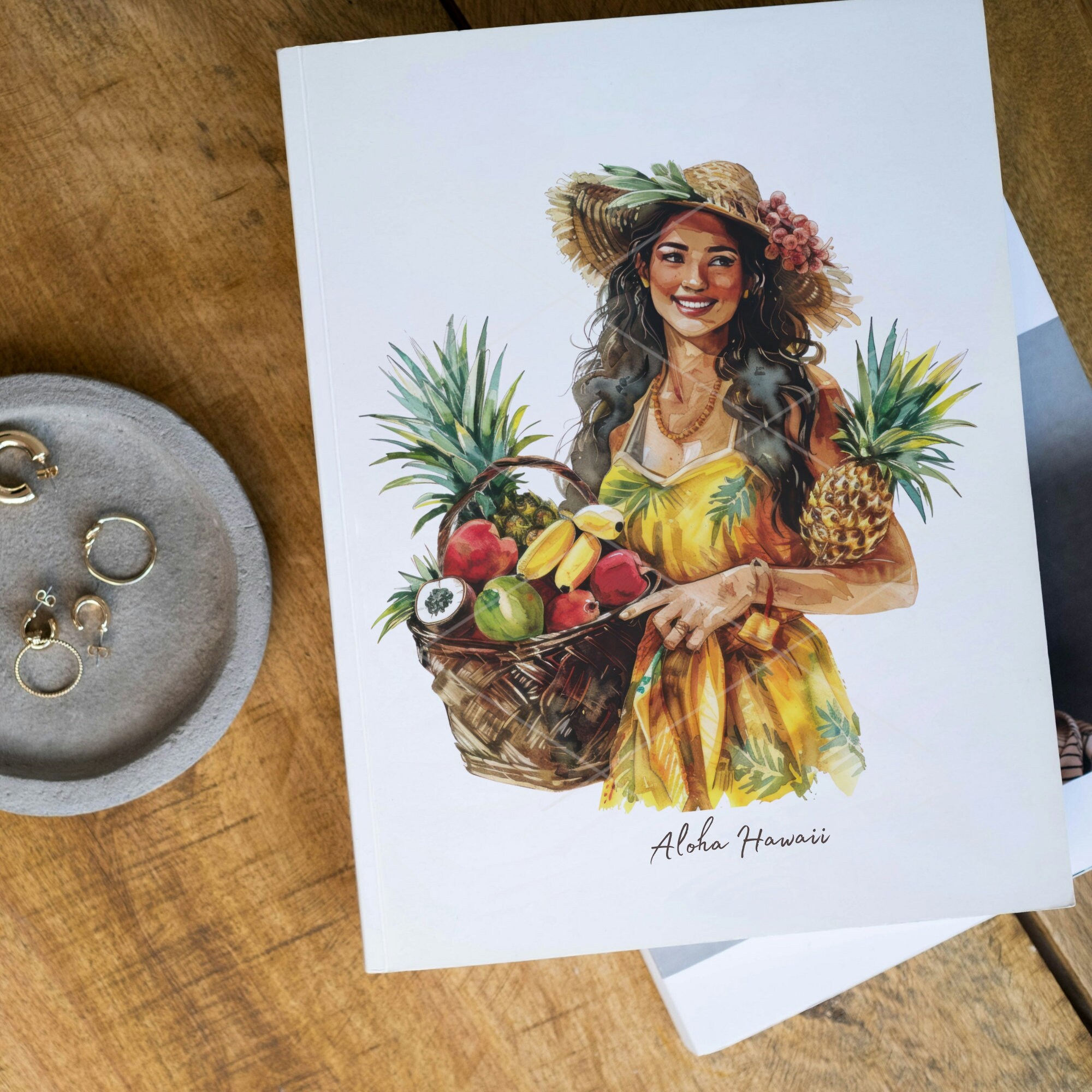 Watercolor Hawaii Clipart, Summer Tropical Island, Aloha Hawaii ...