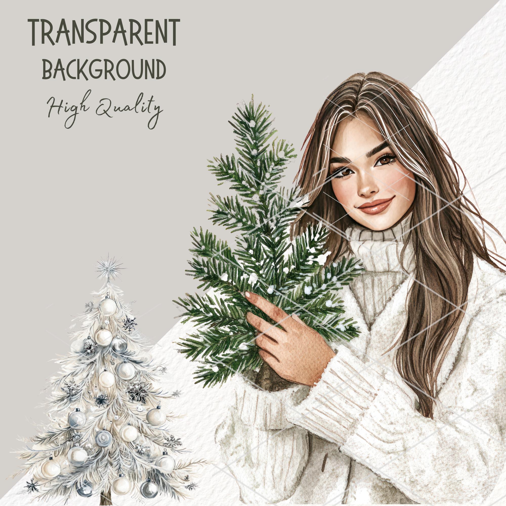 Silver Christmas Clipart, Elegant Holiday Graphics, Metallic Xmas ...