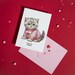Watercolor Cute Cat Valentine Clipart, Valentines Day Clipart, Cat PNG ...