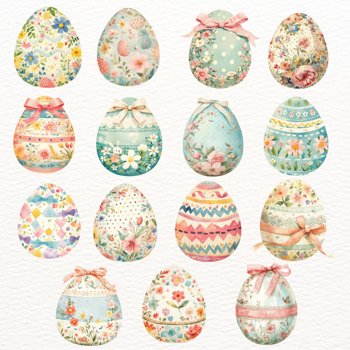 Watercolor Easter Eggs Clipart, Easter Egg PNG, Painted Easter Egg ...