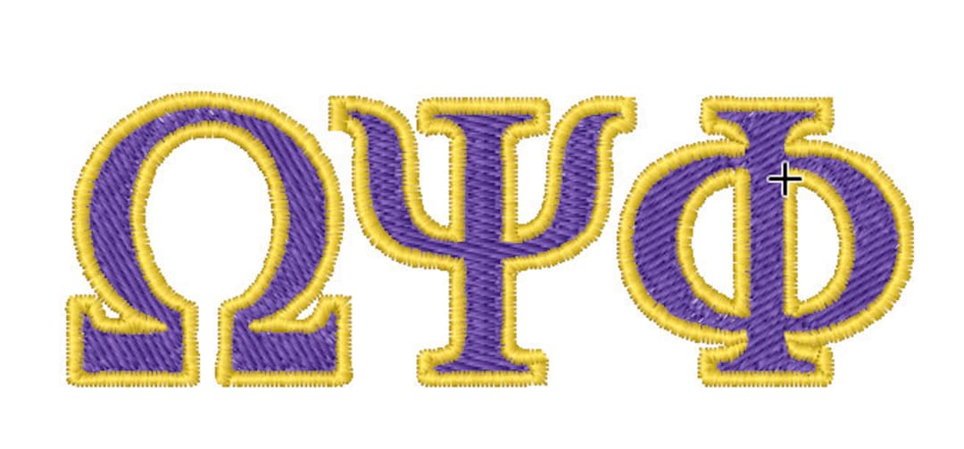 Omega Psi Phi Digitized Embroidery File - Etsy