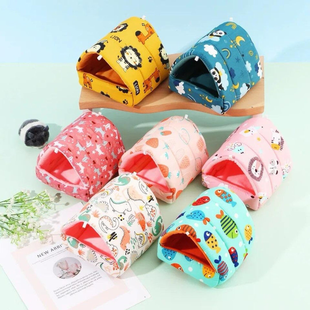 Cute Cartoon Rabbit Squirrel Mini Cage Guinea Pig Nest Small Animal ...
